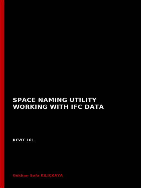 Space Naming Utility Working With Ifc Data Pdf