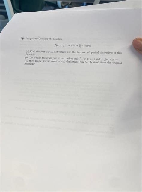 solved q6 10 points consider the function