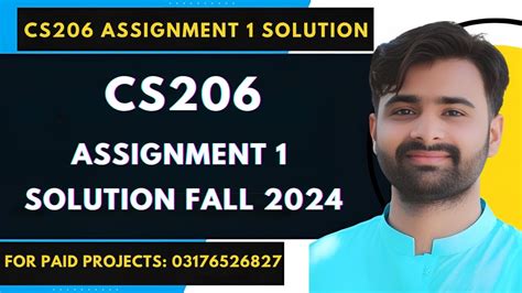 Cs206 Assignment 1 100 Correct Solution Fall 2024 By Vubwn Cs206 Assignment 1 Solution Fall