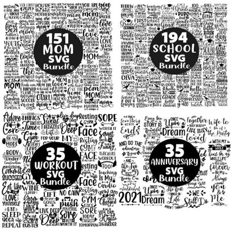 Svg Bundle Svg Bundles Fonts Svg Bundle Svg Files For Cri Inspire Uplift