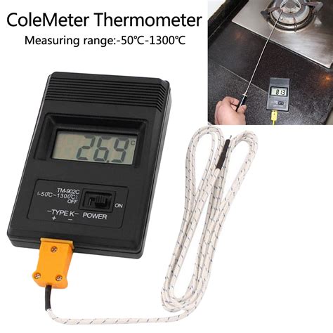 TM C C To C Temperature Meter Digital LCD Display K Type Thermometer Sensor