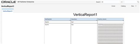 Vertica Integration With Oracle Business Intelligence Publisher