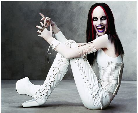 Tbt Karolina Kurkova As Marilyn Manson In True Goth Style Vogue