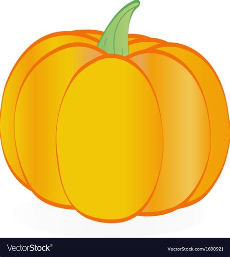 Isolated Pumpkin Royalty Free Vector Image Vectorstock