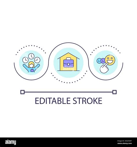 Free Work Schedule Loop Concept Icon Stock Vector Image And Art Alamy