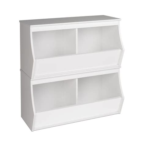 Prepac Monterey Stacked 4 Bin Storage Cubby The Home Depot Canada