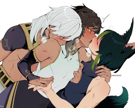 Tighnari Cyno And Sethos Genshin Impact Drawn By Kochi003s Danbooru