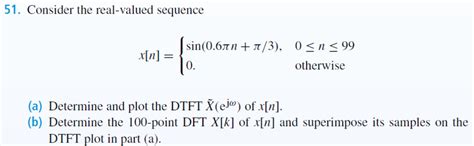 Solved 51 Consider The Real Valued Sequence