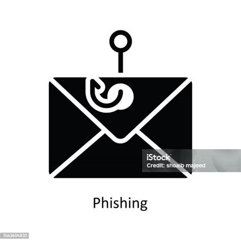 피싱 벡터 솔리드 아이콘 디자인 그림입니다 흰색 배경에 사이버 보안 기호 Eps 10 파일 네트워크 보안에 대한 스톡 벡터 아트 및 기타 이미지 Istock