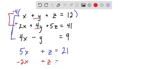 solved the sum of three numbers is 12 the sum of twice the first