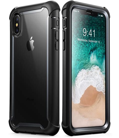 I Blason Iphone X Case [ares] Full Body Rugged Clear Bumper Case With