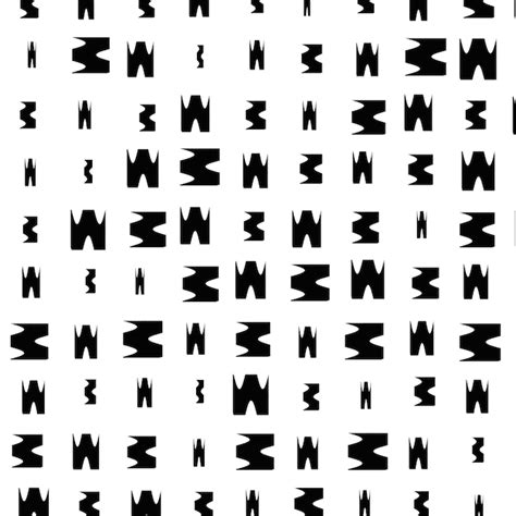 Premium Vector Abstract Fractal Geometry Monochrome Seamless Patterns