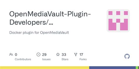 Github Openmediavault Plugin Developersopenmediavault Docker Gui
