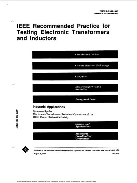 PDF IEEE Recommended Practice For Testing Electronic Transformers And Inductors DOKUMEN TIPS