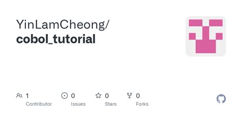 Github Yinlamcheong Cobol Tutorial