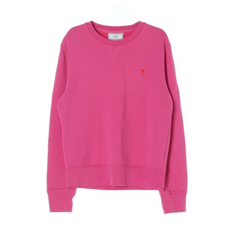 아미 S핑크 드롭숄더 스웨트셔츠 Renewed 리뉴드