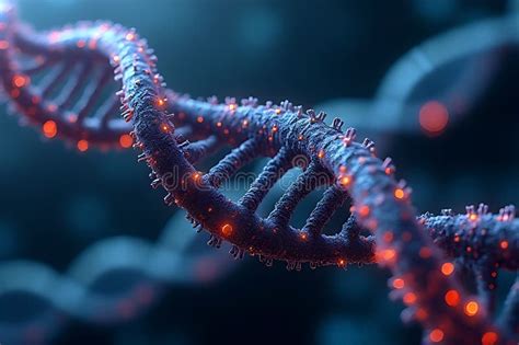 Exploring Genetic Structures Laboratory Scientific Visualization High Tech Environment Close Up