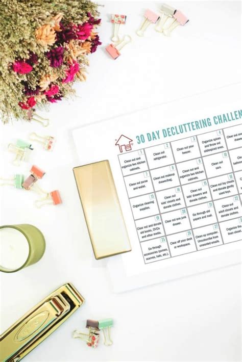 Day Declutter Challenge Free Printable Guide List Obsessed