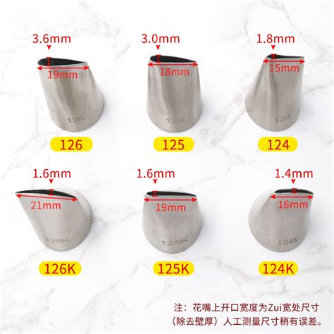 奥斯汀玫瑰花裱花嘴扁花嘴扁嘴花瓣雏菊芍药花韩式夹薄中号小号 虎窝淘
