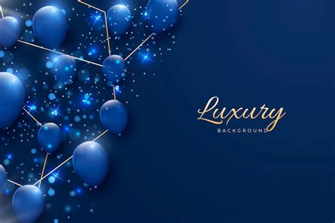 현실적인 네이비 블루 반짝이 배경 무료 벡터