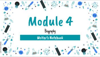 HMH Into Reading Grade 6 Module 4 Writer S Notebook By Agnello S Corner