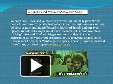 PPT Webroot Safe Download Install Activate With Key Code Webroot Com Safe PowerPoint