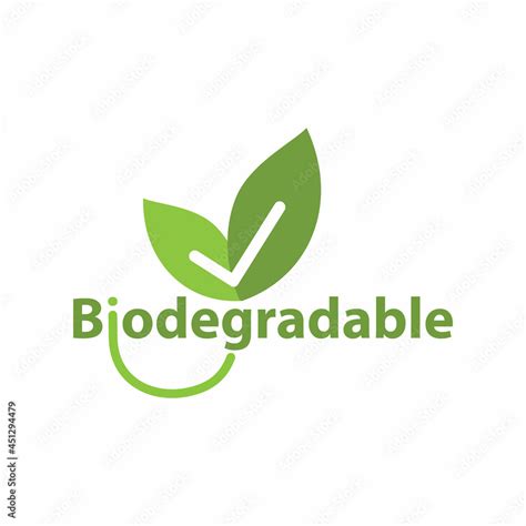 Symbol For Biodegradable Product Icon Vector Stock Vector Adobe Stock