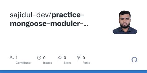 Github Sajidul Devpractice Mongoose Moduler Pattern