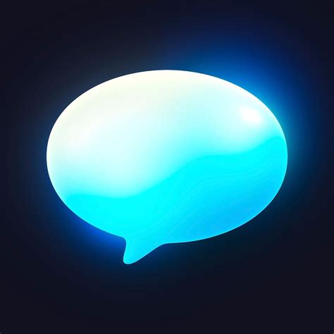 Speech Bubble Icon D Neon Free Icons Illustration Rawpixel