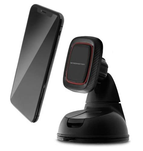 회전 흡입 컵 베이스가 있는 몬스터 범용 마그네틱 폰 마운트 대부분의 케이스에 적합 360도 조인트 모든 윈 티몬