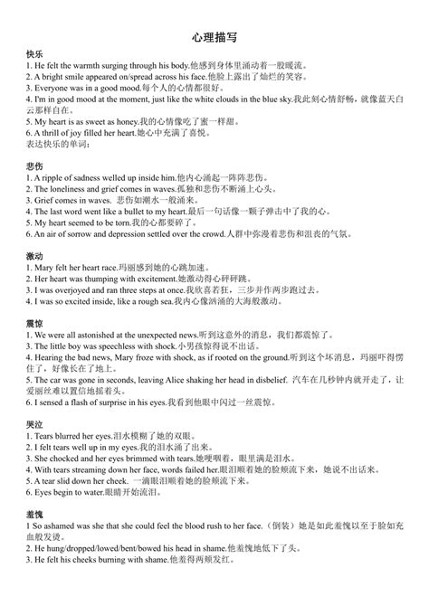 2023届高考英语复习读后续写积累讲义素材 21世纪教育网