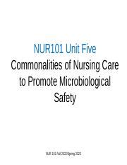 Understanding Nursing Care For Microbiological Safety Course Hero