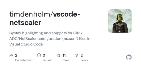 Github Timdenholm Vscode Netscaler Syntax Highlighting And Snippets Citrix Adc Netscaler
