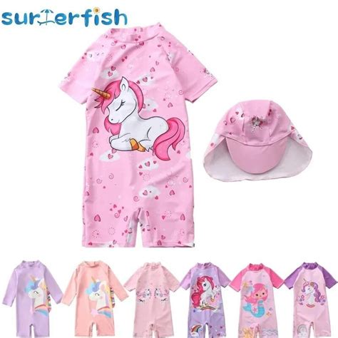 상어 공룡 유니콘 수영복 모자 세트 여름 소녀 소년 수영복 유아 수영복 어린이 해변 수영복 2 개 아기 의류