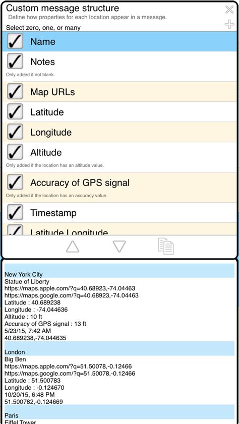 My Gps Coordinates For Ios Custom Message Structure Help Page