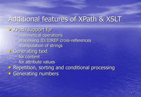 Ppt Additional Features Of Xpath And Xslt Powerpoint Presentation Id3413557