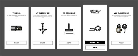 Hardware Furniture Equipment Onboarding Icons Set Vector 33064022 Vector Art At Vecteezy