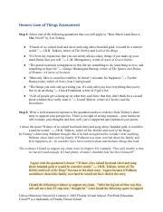 2 08H Honors Love Assess Rubric W GUIDED OUTLINE Docx Pdf Honors Love Of Things Assessment