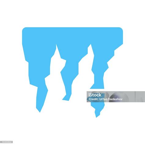 고 드 름 아이콘 벡터 기호와 기호 흰색 배경 고 드 름 로고 개념에 고립 12월에 대한 스톡 벡터 아트 및 기타 이미지 12월 1월 겨울 Istock