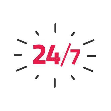 24 7 Logo Stock Illustrations 1297 24 7 Logo Stock Illustrations