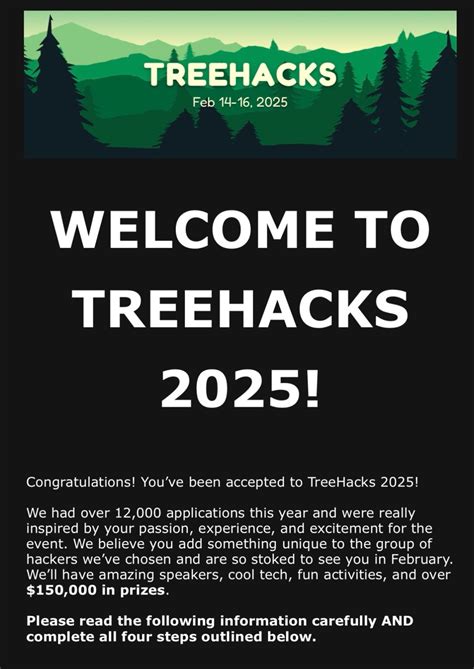 Accepted To Treehacks 2025 At Stanford University 🎉 Super Excited To Be Part Of This Event With