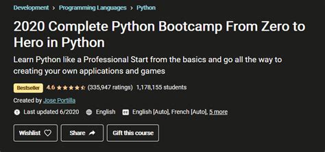 [udemy] 2020 complete python bootcamp from zero to hero in python