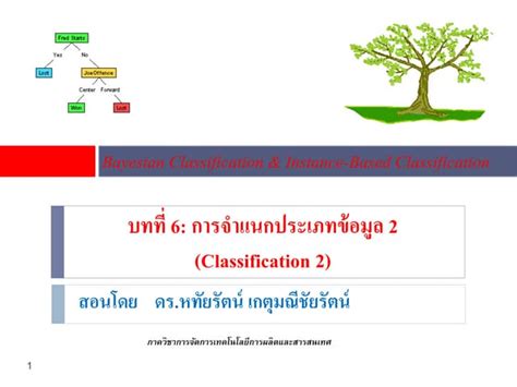 06 Classification 2 Bayesian And Instance Based Classification Pptx