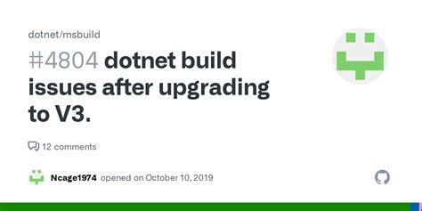 Dotnet Build Issues After Upgrading To V3 · Issue 4804 · Dotnet