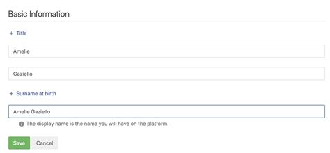 Change Your Display Name