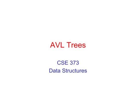 Avl Tree In Data Structure Pptx