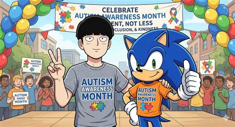 Mob And Sonic Are Supporting Autism Awareness By Supersonicjosiah On