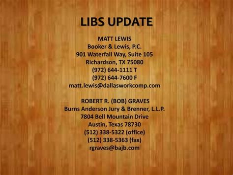 Matt Lewis Law Libs Update 2015 Ppt