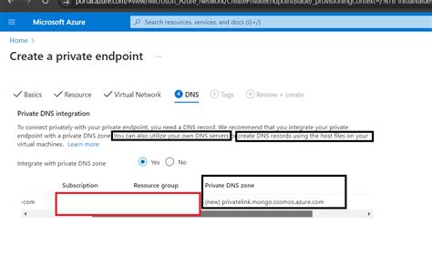 How To Set Up A Private Link Between Container Instance And Mongodb Database In Cosmos Db