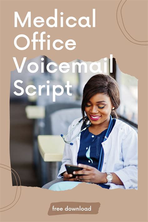 Voicemail Greeting Script For Doctor S Office Medical Office Medical